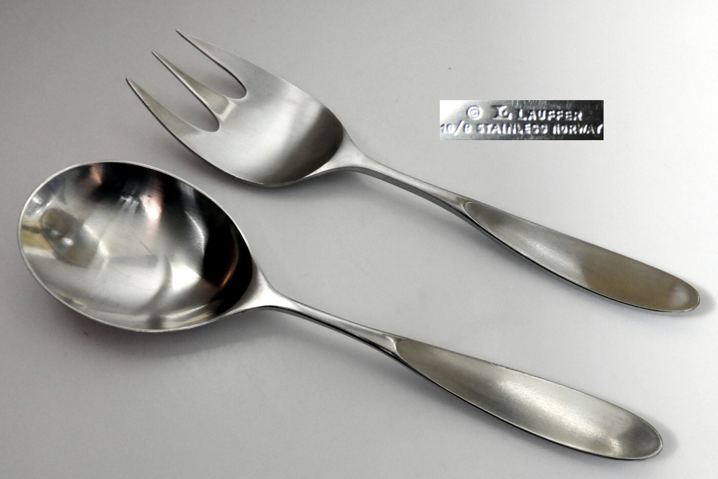 Lauffer Towle Stainless MAGNUM Serving Fork & Spoon Set, Norway | eBay