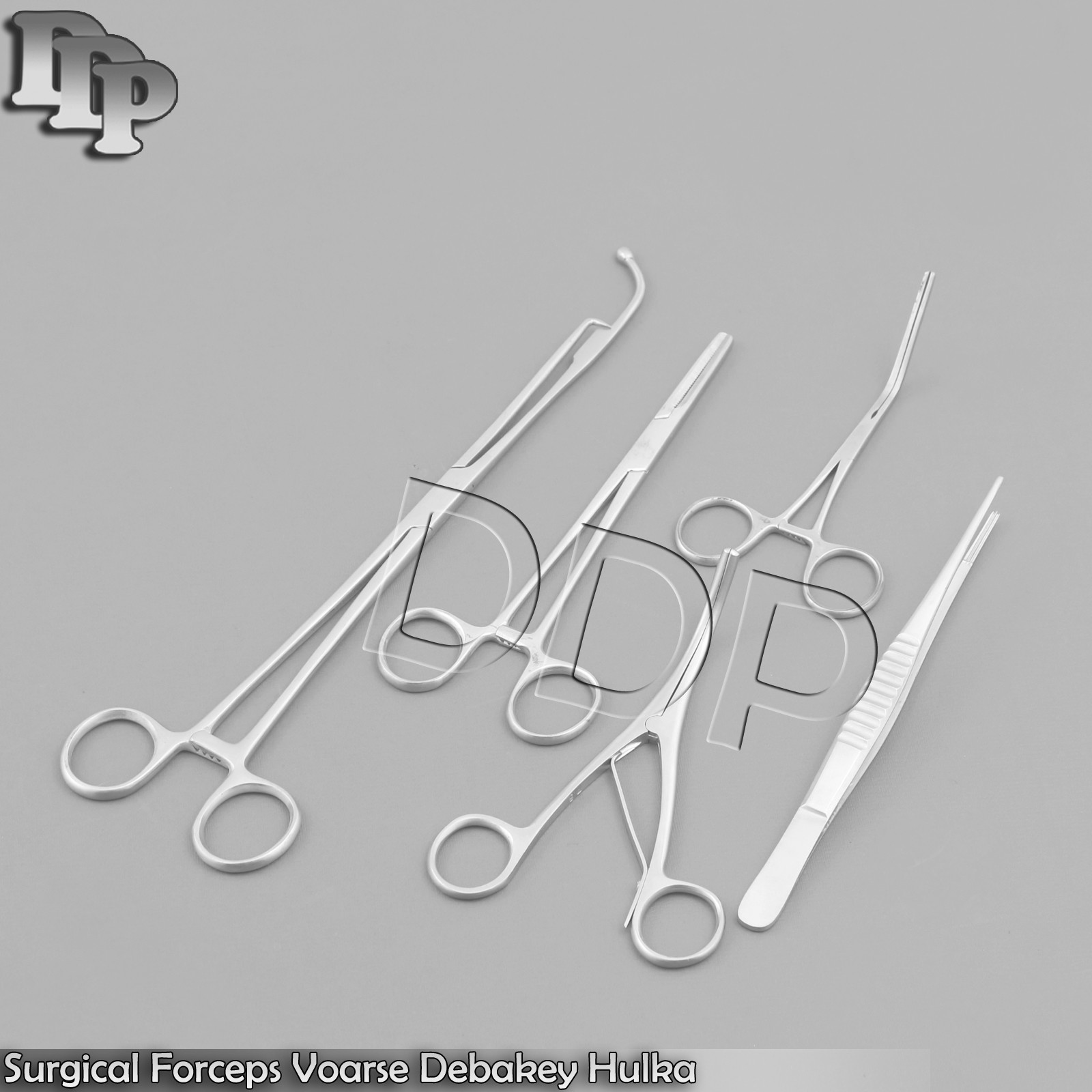 Surgical Forceps Voarse Debakey Hulka Trousseau Instruments Set of 5 DS ...