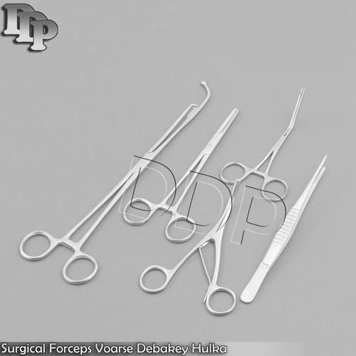 Surgical Forceps Voarse Debakey Hulka Trousseau Instruments Set of 5 DS ...