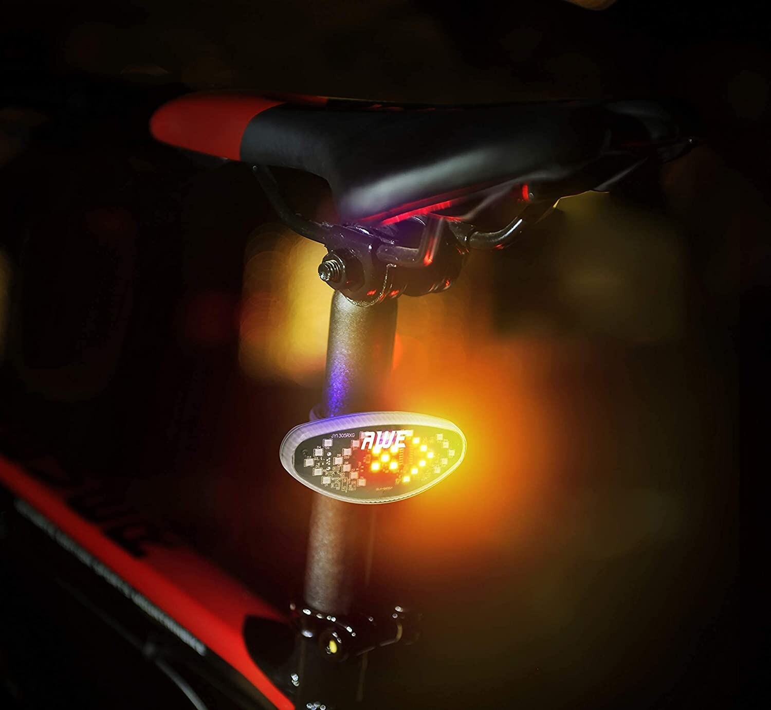 AWE USB Rechargeable WIRELESS INDICATOR Remote Control 29 LED's Bike ...