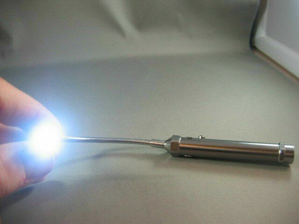 Multipurpose Flexible Neck White LED Battery Flashlight Bore Light W ...