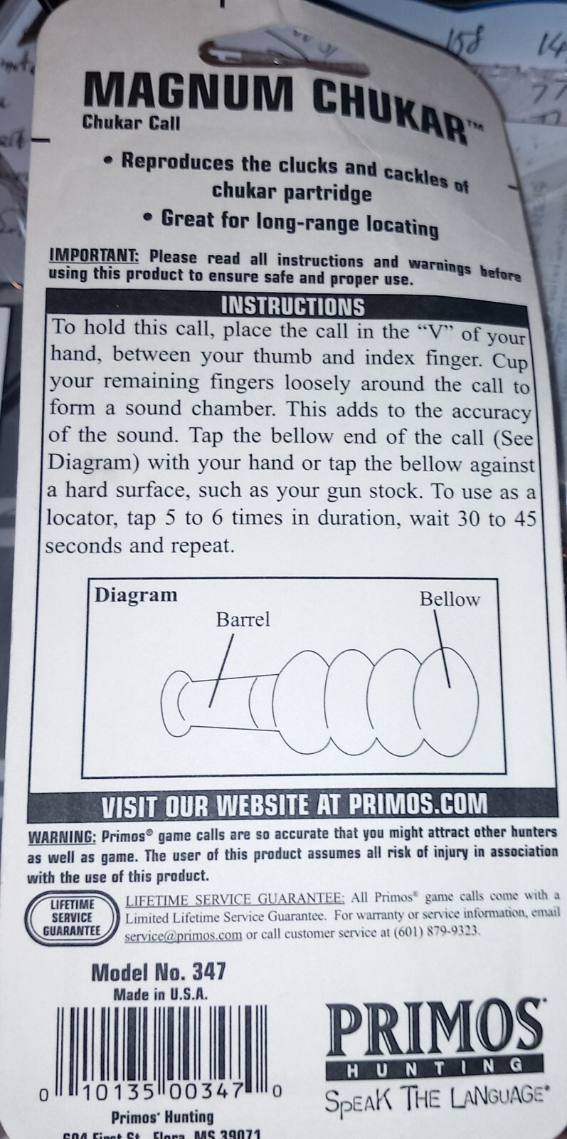 Primos 347 Magnum Chukar Partridge Call for sale online | eBay