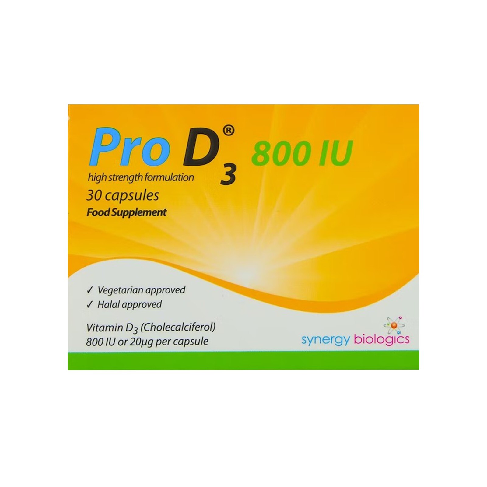 Pro D3 800 IU Vitamin D3 - 30 CAPSULES | eBay UK
