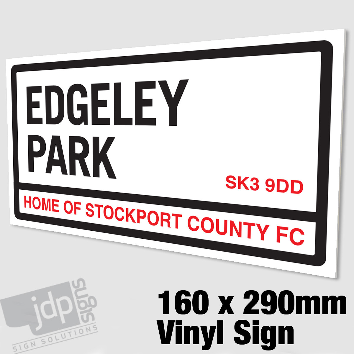 EDGELEY PARK 'HOME OF STOCKPORT COUNTY FC' REPLICA ROAD SIGN | eBay UK