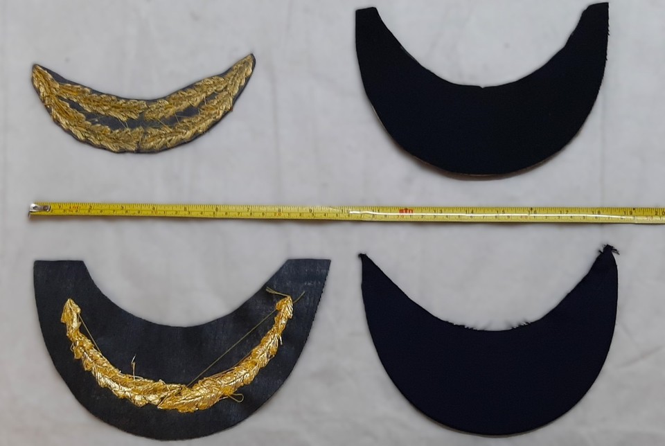 Assorted Hat Garnish British Made Peak Dress Cap Asst Ranks Job Lot ...