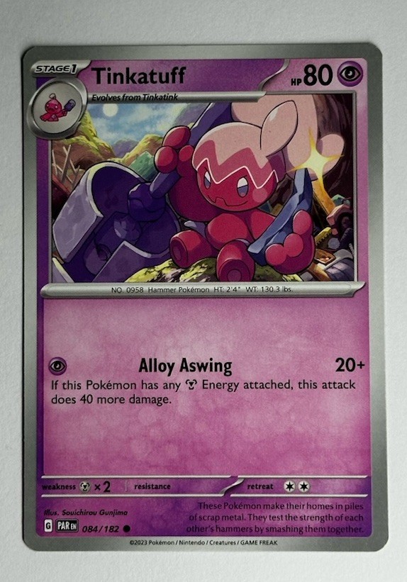 Pokémon TCG Paldea Evolved Tinkatink Tinkatuff Tinkaton Lot 6 Cards ...