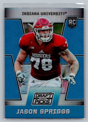 2016 Panini Prizm Collegiate Draft Picks #193 Jason Spriggs Prizms Blue ...