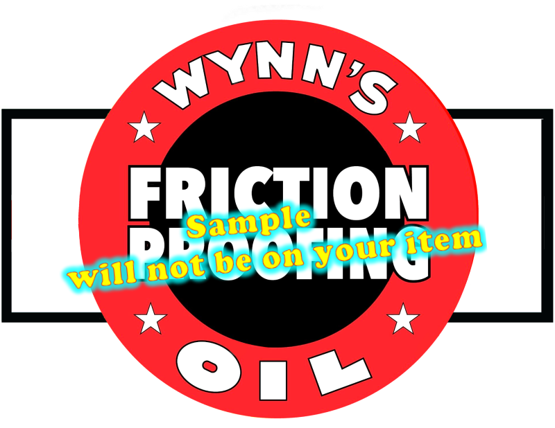 Wynn's Friction Proof Vinyl Decal Sticker 2 Designs Motor Oil Gas ...