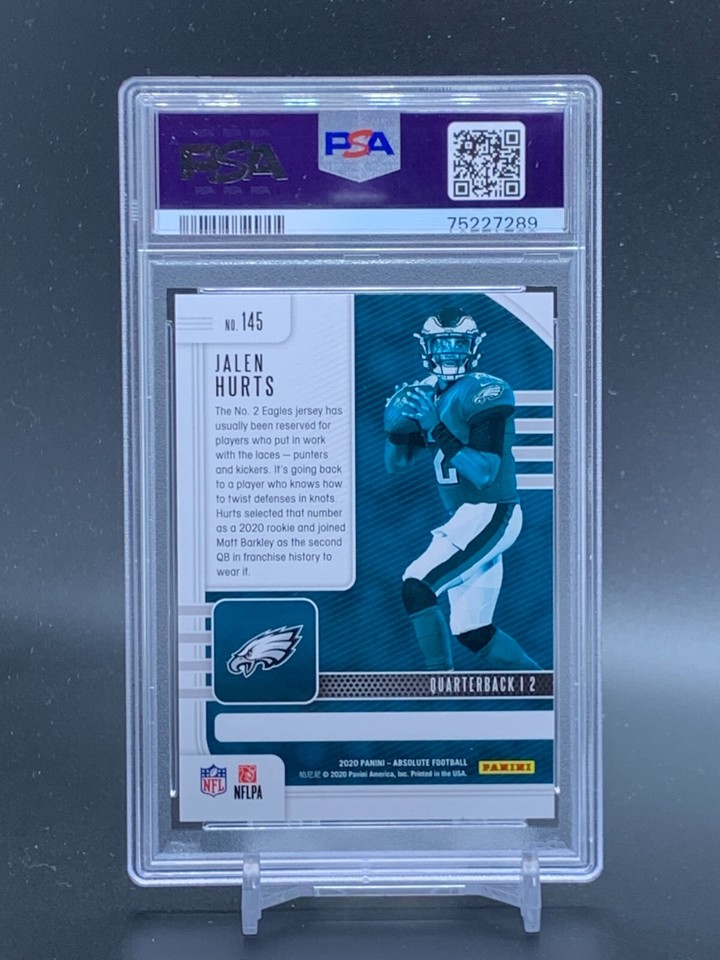 2020 Panini Absolute Spectrum #145 JALEN HURTS Mint RC PSA 9 #/199 | eBay