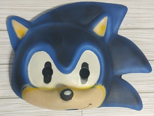 Vintage 90s Sonic The Hedgehog Youth Foam Face Mask w/ Strap SEGA | eBay