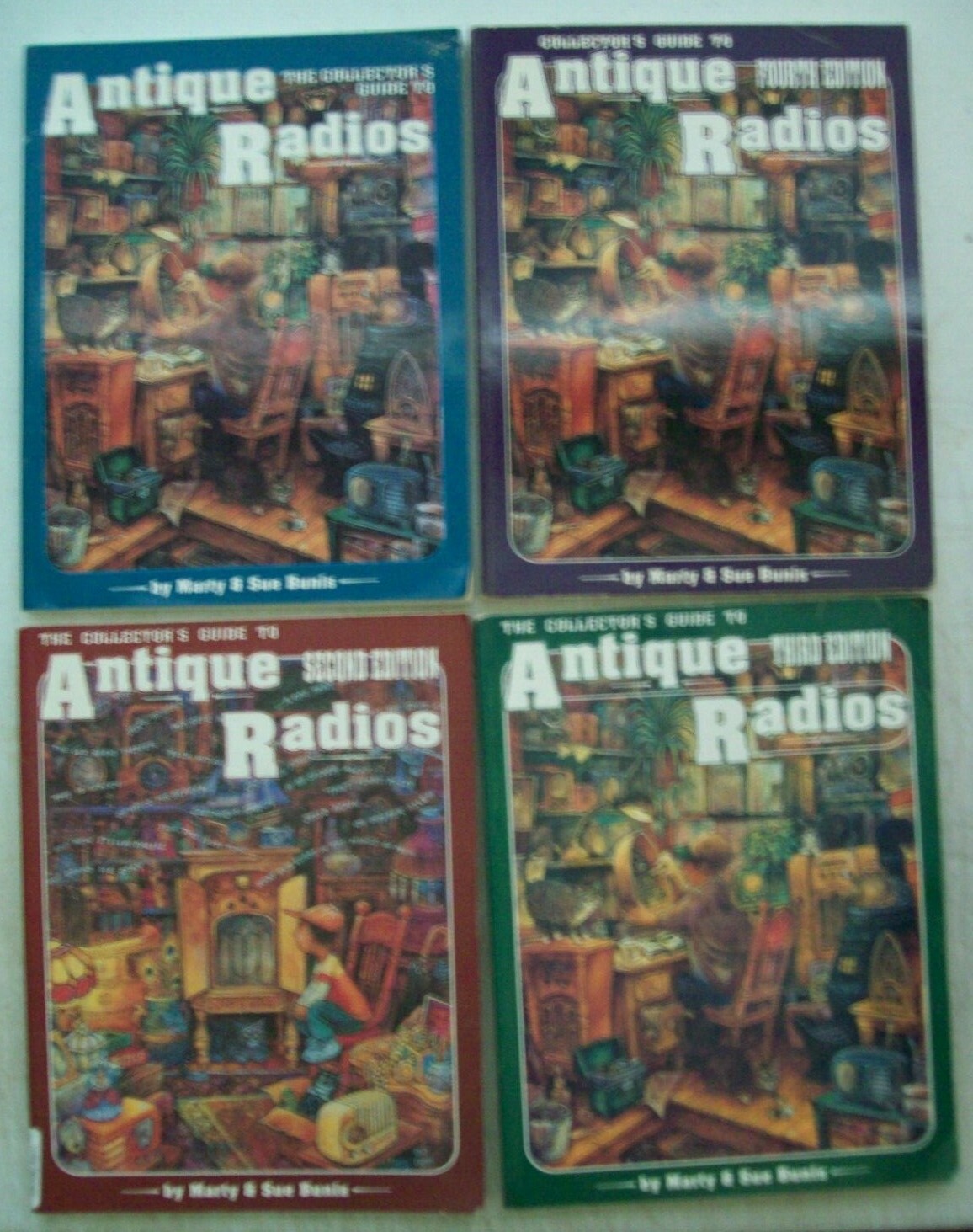 4 (four) Antique Radio AM-FM PRICE GUIDE Collector Book Books Vintage ...