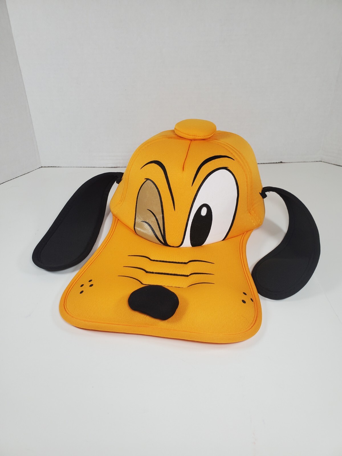 Disney Parks Pluto Hat Foam Padded Face Ears Adult Flex Fit Rare EUC | eBay
