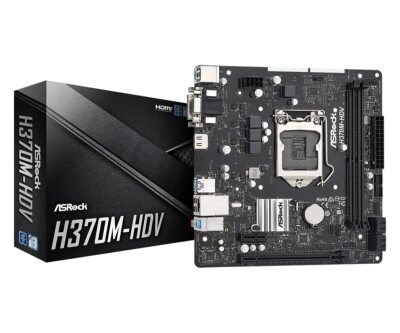 ASRock H370M HDV Motherboard for 9th 8th Gen Intel Core Socket 1151 ...