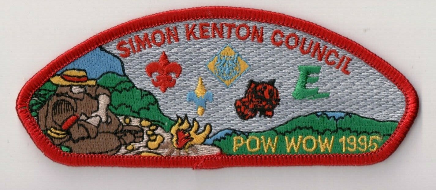 BSA, Simon Kenton Council SA-8 CSP, Ohio, 1995 Pow Wow, Red Border | eBay