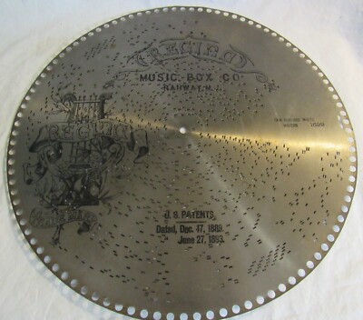 REGINA MUSIC BOX DISC 15 1/2" #1693 FAIR HARVARD WALTZ | eBay