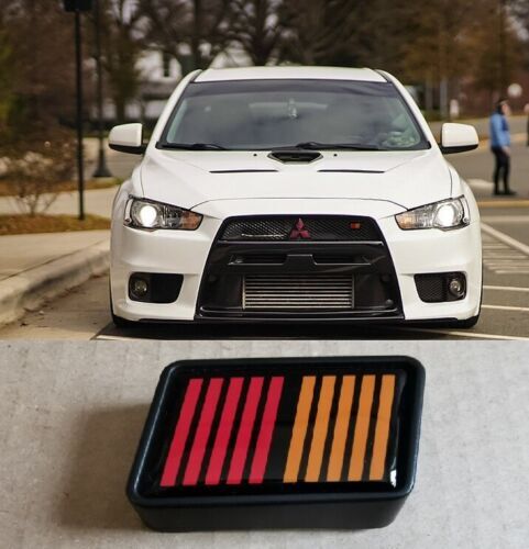 for Mitsubishi Lancer Evolution x ralli art badge front grill emblem ...