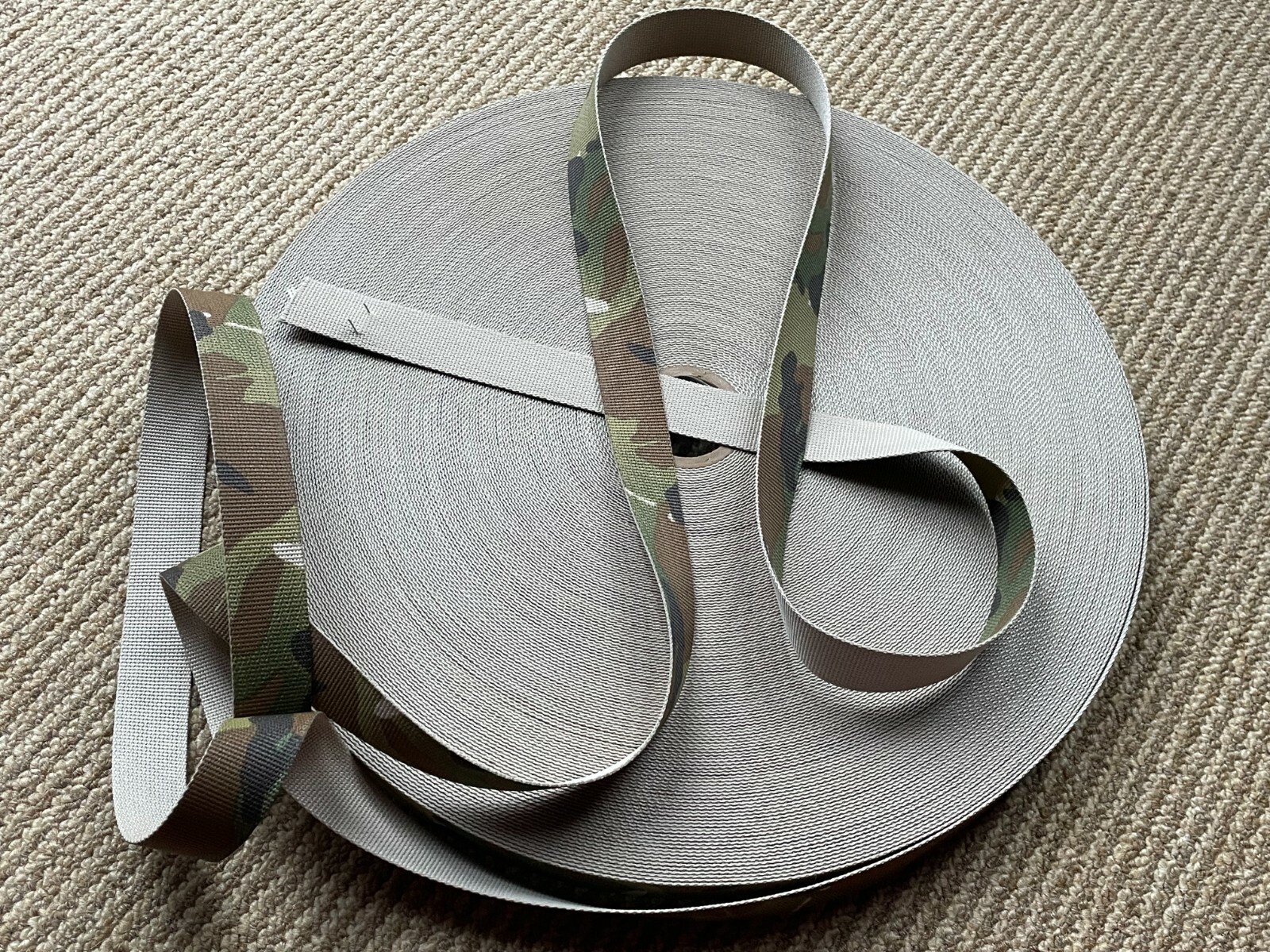 Multicam Webbing 1 Inch Single Side Mil Spec Type 55301 100 Yard Texcel ...