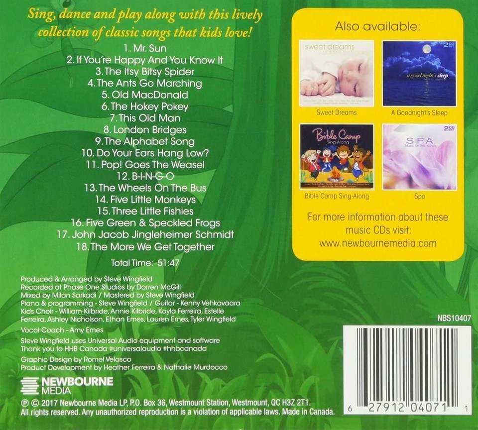 Various Artists Sing, Dance & Play: Kids Sing Along (CD) 627912040711 ...