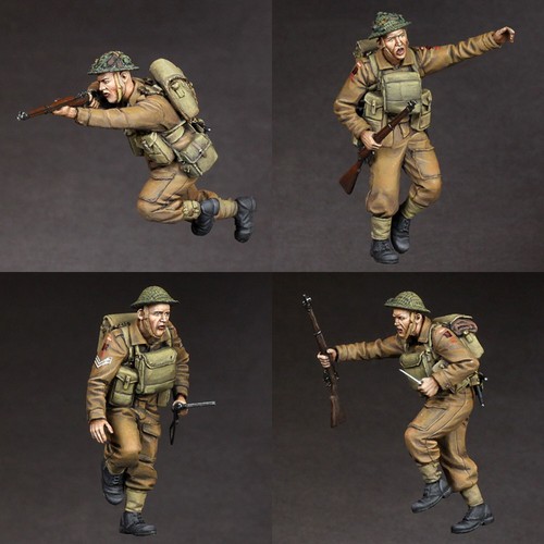 1/35 Scale WW1 Infantry Resin Figure Model Kit Unpainted Unassembled 4 ...