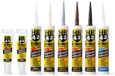 HB42 Silicone Ultimate Sealant & Adhesives 310ml Cartridge - Various ...