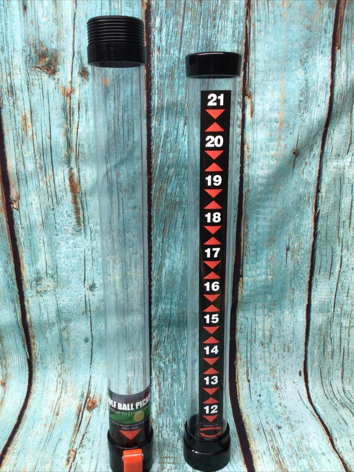 Golf Ball Picker Shag Tube Scooping Device Golf Ball Retriever 21 Ball ...