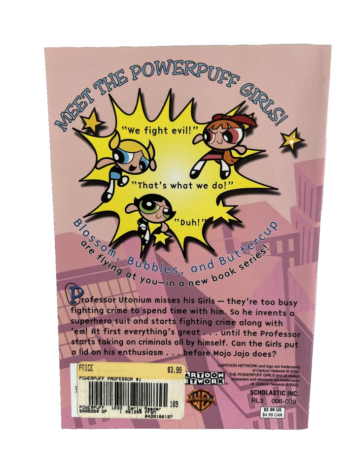 Powerpuff Girls Chapter Book #1:Powerful Professor Cartoon Network Y2K ...