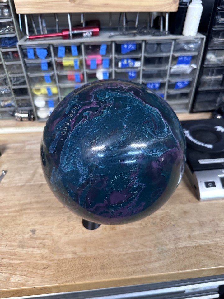 USED - Bowling Ball - 15lb Ebonite "THE BIG ONE" DRILLED WEIGHT - 14lb ...