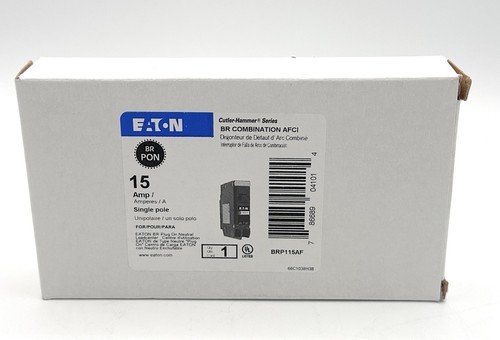 Eaton BRP115AF 15A ARC Fault Breaker Plug-On Neutral 120V Circuit ...