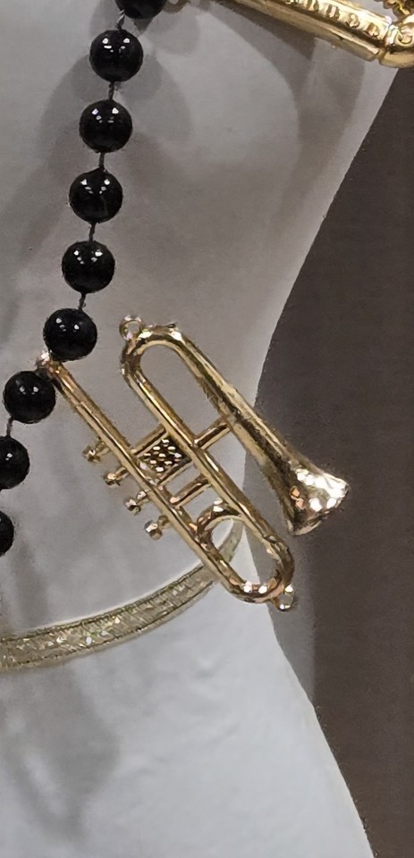 2- Vintage THE ORLEANS Las Vegas Mardi Gras Beads Musical Instruments ...
