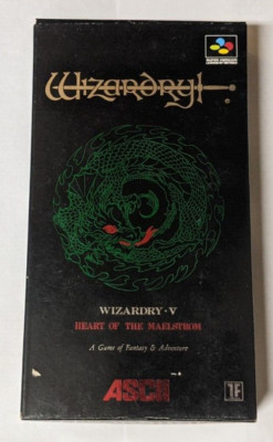 Wizardry V: Heart of the Maelstrom [Nintendo Super Famicom - SHVC-W5 ...