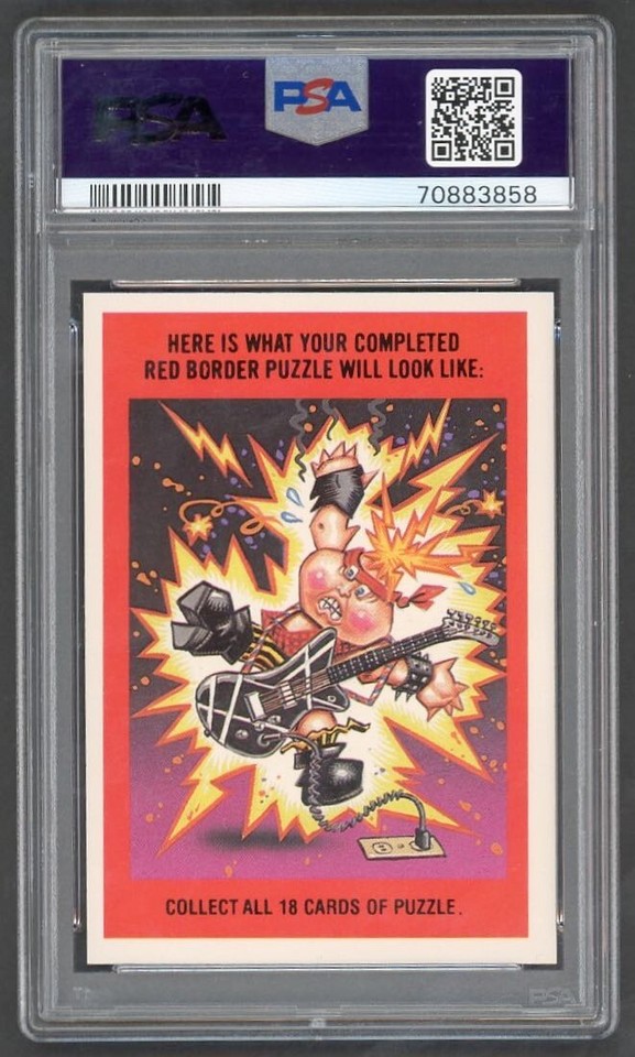 1985 Garbage Pail Kids GPK Stickers #44a Sy Clops Glossy PSA 9 MINT ...
