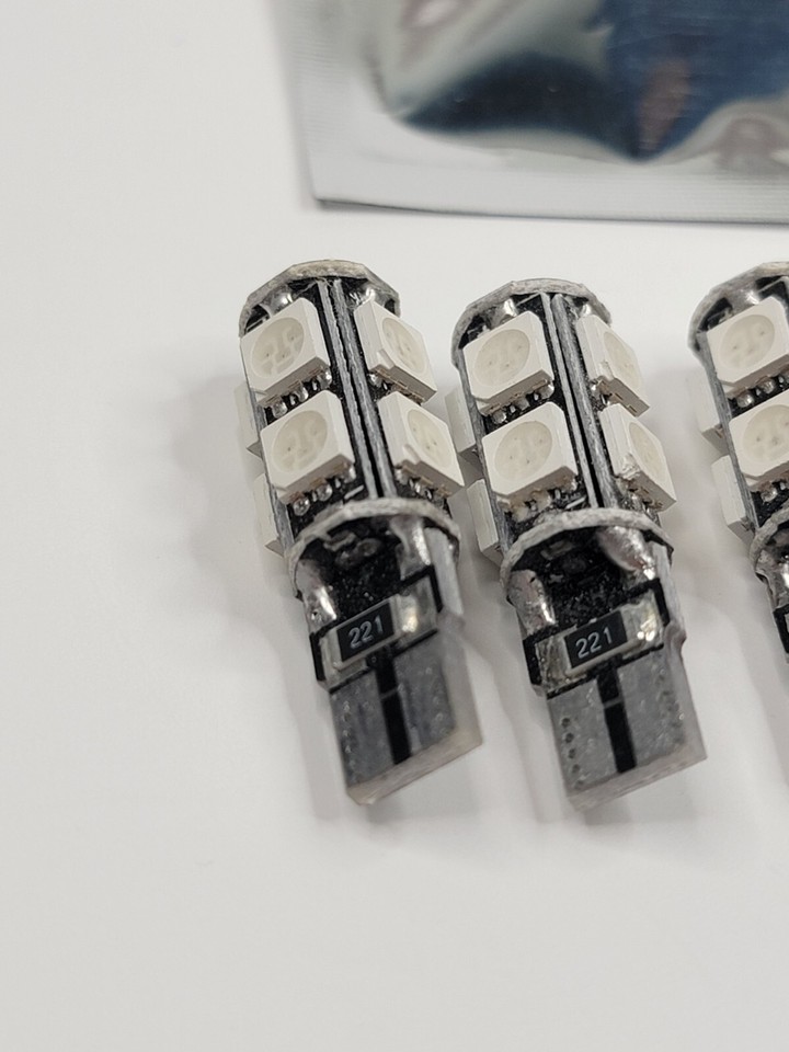 Set Of 8 T10 Wedge LED Interior License Plate Light Dome Bulb 192 168 ...