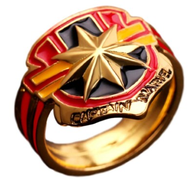 Captain Marvel Shield Logo Stainless Steel Finger Ring | eBay