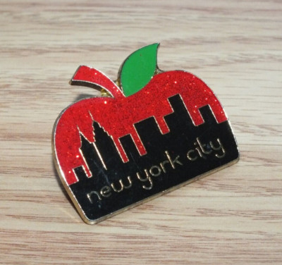 New York City Merchandise Red Apple Collectible Travel Souvenir Lapel ...
