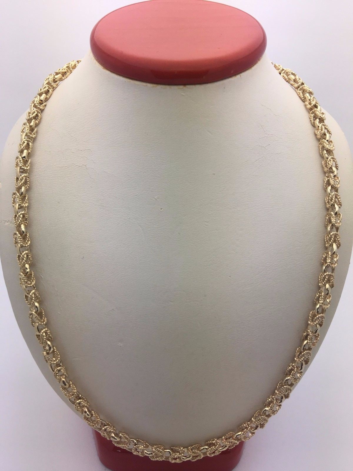 14k Yellow Gold Turkish Link Chain Necklace 33" 5mm 60 grams | eBay