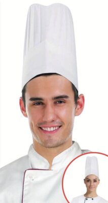 CHEFS HAT Chef Master Kitchen Cooking Baker Cap Costume Fancy BBQ Party ...