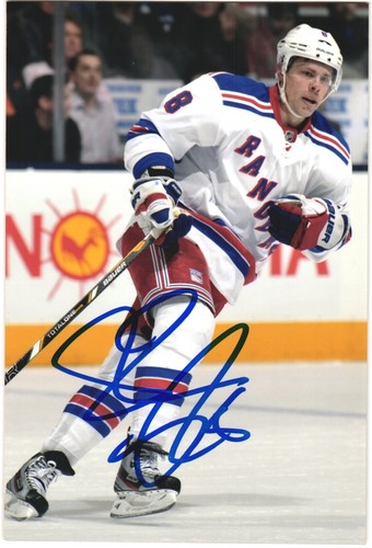 Darroll Powe Autographed 4x6 Color Photo New York Rangers #8 White B | eBay