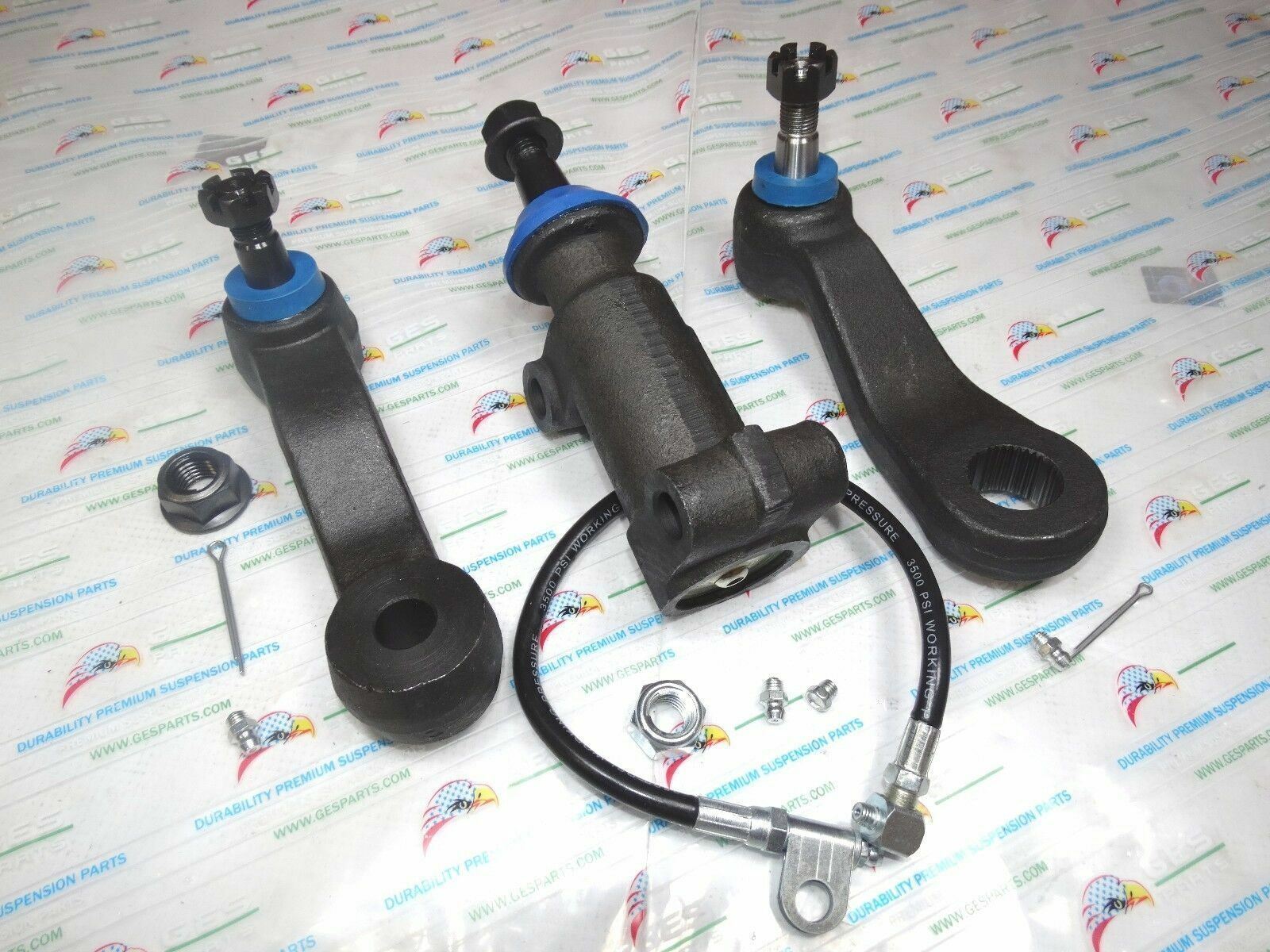 3 Pitman Idler Arms & Bracket For H2 Silverado Sierra HD K6659 K6654 ...