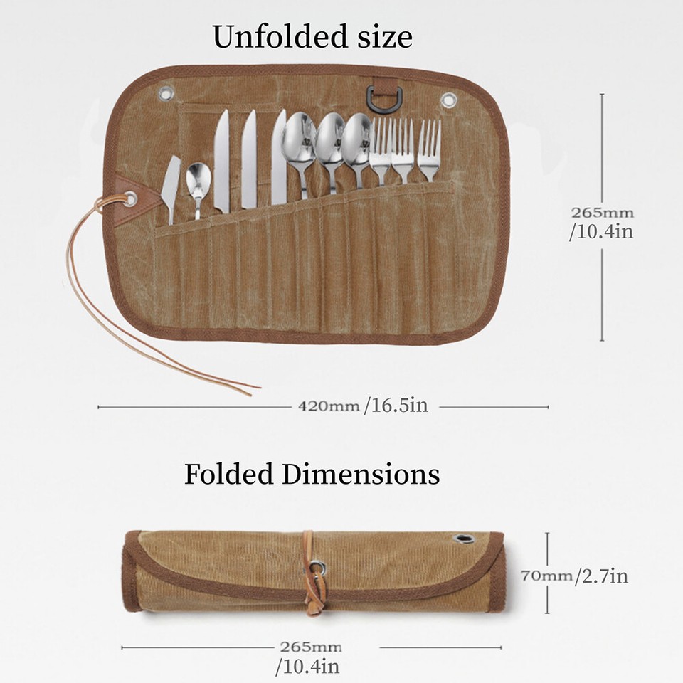 Stainless Steel Spoon Knife Outdoor Camping Spoon Portable Cutlery ...