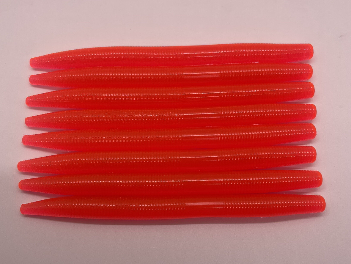 12ct 5 Inch Methiolate Senko Style worm Soft Plastic Bass Fishing Stick ...