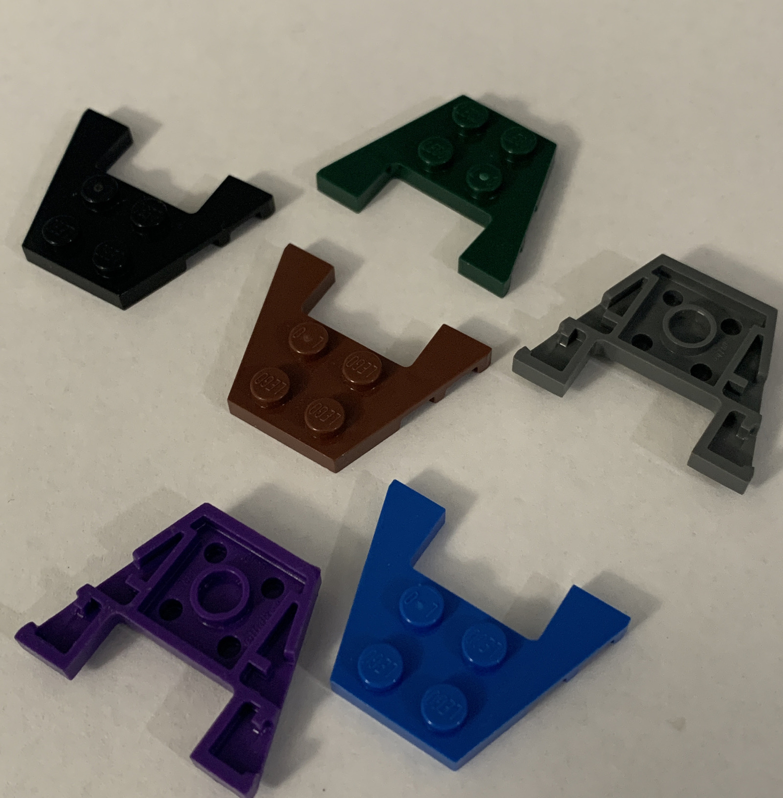 Lego Parts 48183 (4pcs) Wedge, Plate 3x4 With Stud Notches | eBay