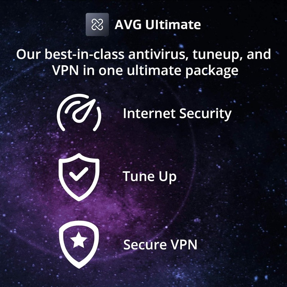 AVG Ultimate 2026 10 Device 3 Year Antivirus + Secure VPN & AVG TuneUp ...