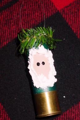 Vintage Shotgun Shell SANTA CLAUS Ornament REMINGTON Hunting Decor Hand ...
