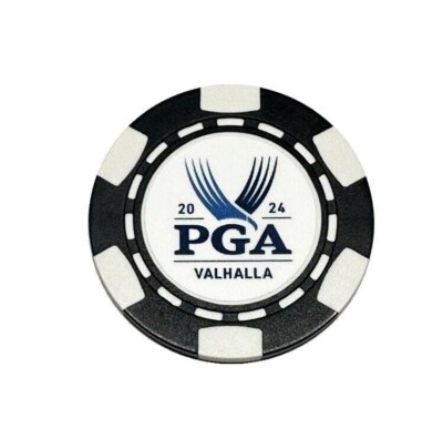 2024 PGA Championship Valhalla Clay Poker Chip - 1pc Black | eBay