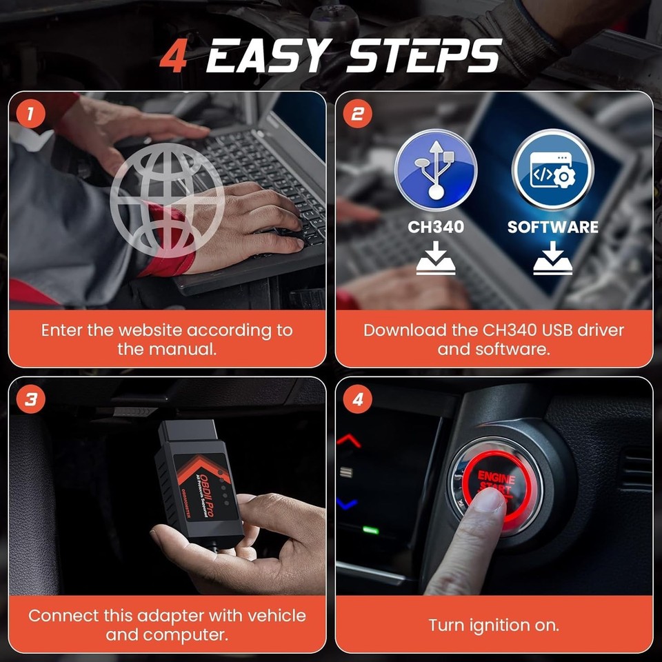 [FORScan Pro] FORScan ELM327 OBD2 Adapter Compatible with F150 F250 and ...