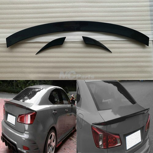 Real Carbon Rear Trunk Boot Spoiler Wing For LEXUS IS250 IS350 ISF 2006 ...