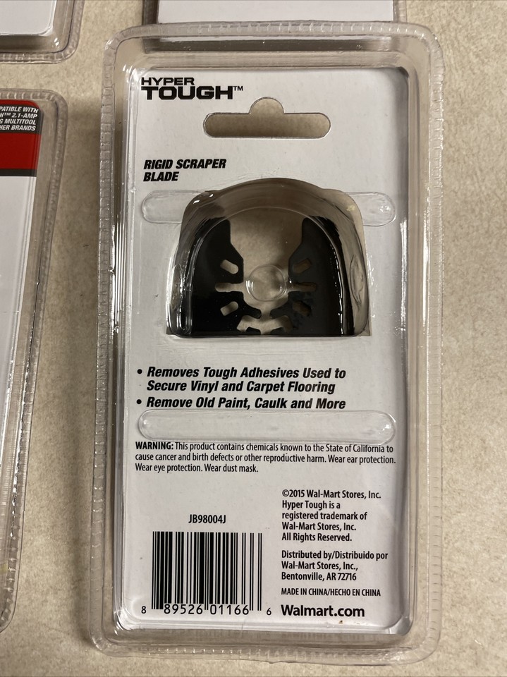 Hyper Tough 2" Rigid Scraper Blade, Black (4 PACK) rigid oscillating ...