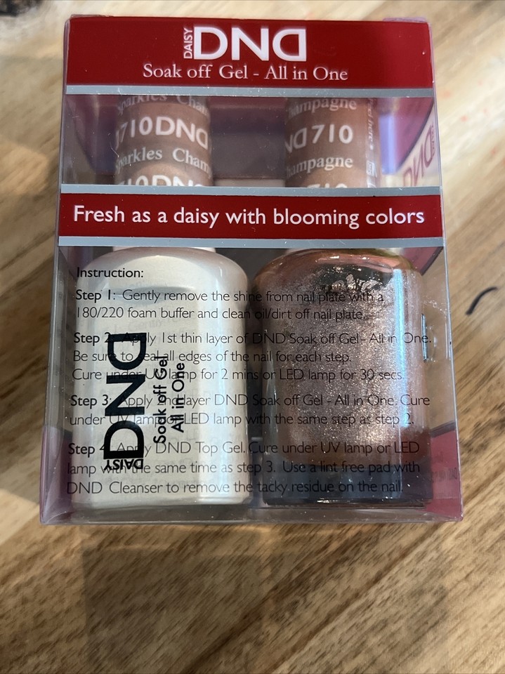 DND Gel Polish Duo Soak Off Gel & Nail Lacquer Set LED/UV .5 oz 15 ml ...