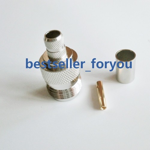 1X Connector N Female Jack Crimp For RG5 RG6 5D-FB LMR300 Cable ...