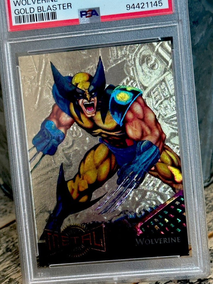 1995 MARVEL METAL WOLVERINE GOLD BLASTER #18 GEM MINT PSA 10 NICE! VERY ...